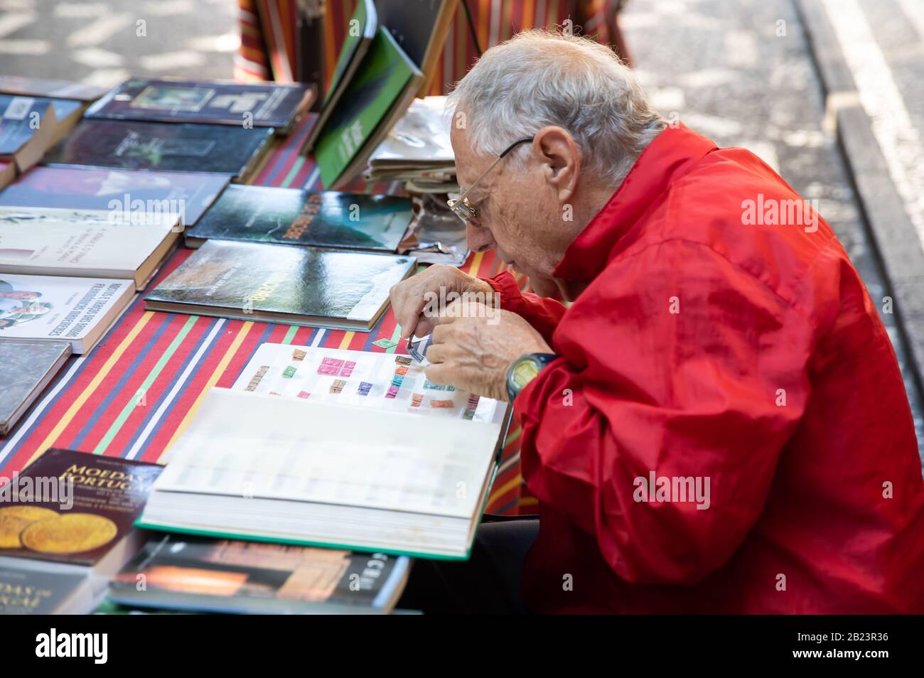 Man collection stamps hi-res stock photography and images - Alamy