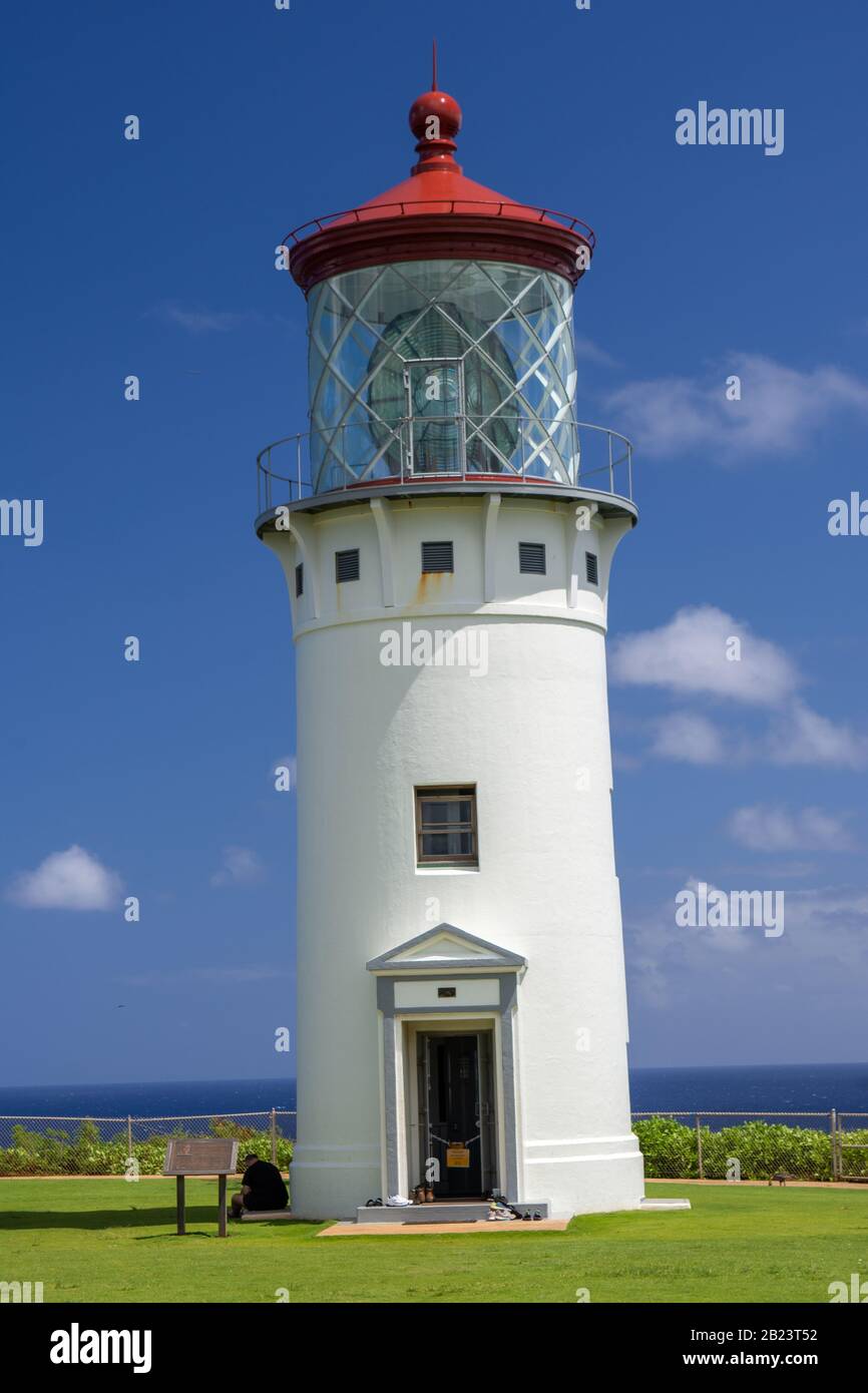 Kilauea Point Lighthouse Kauai Hawaii Stock Photo - Alamy