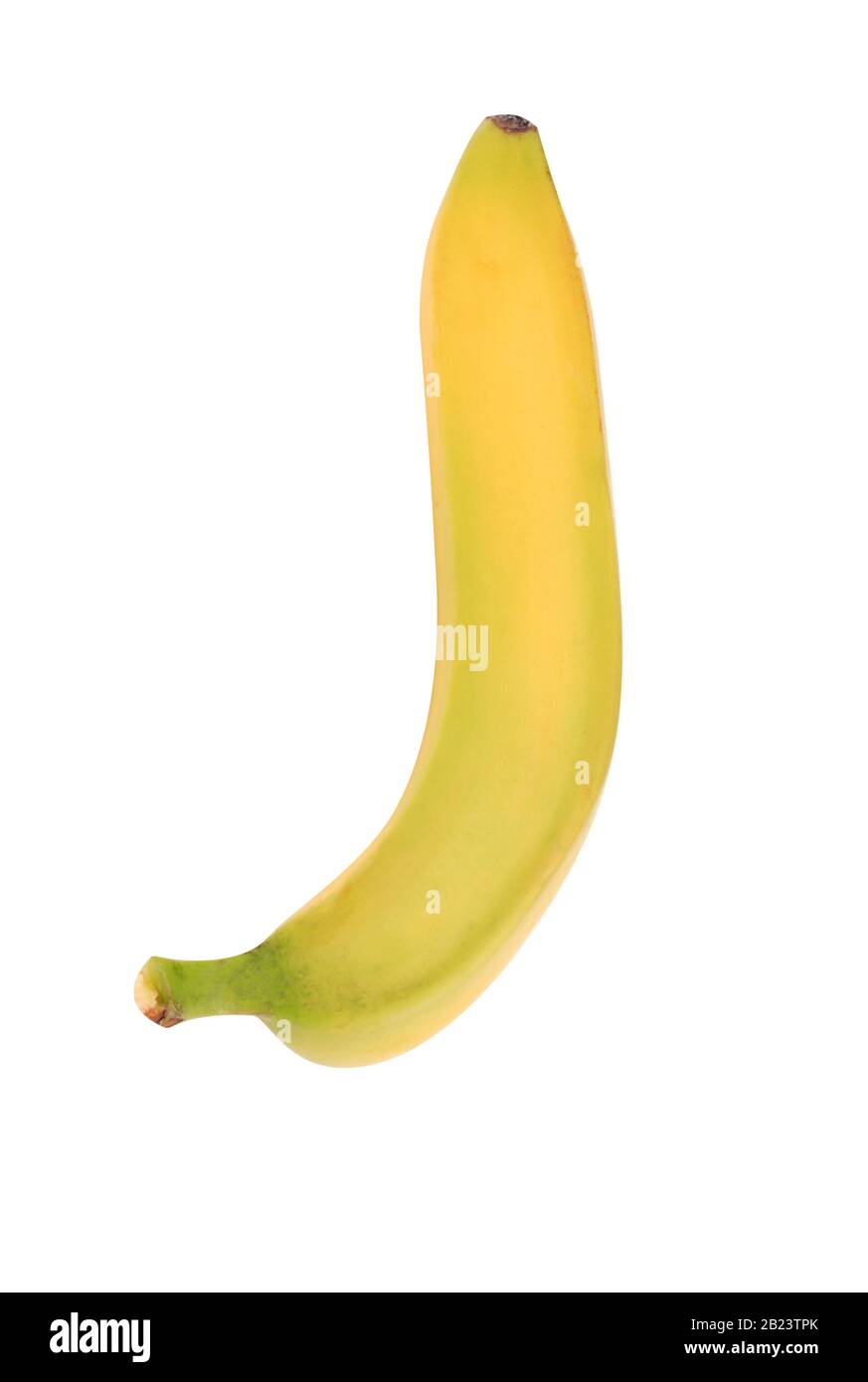 Yellow Banana Isolated Stock Photo - Alamy