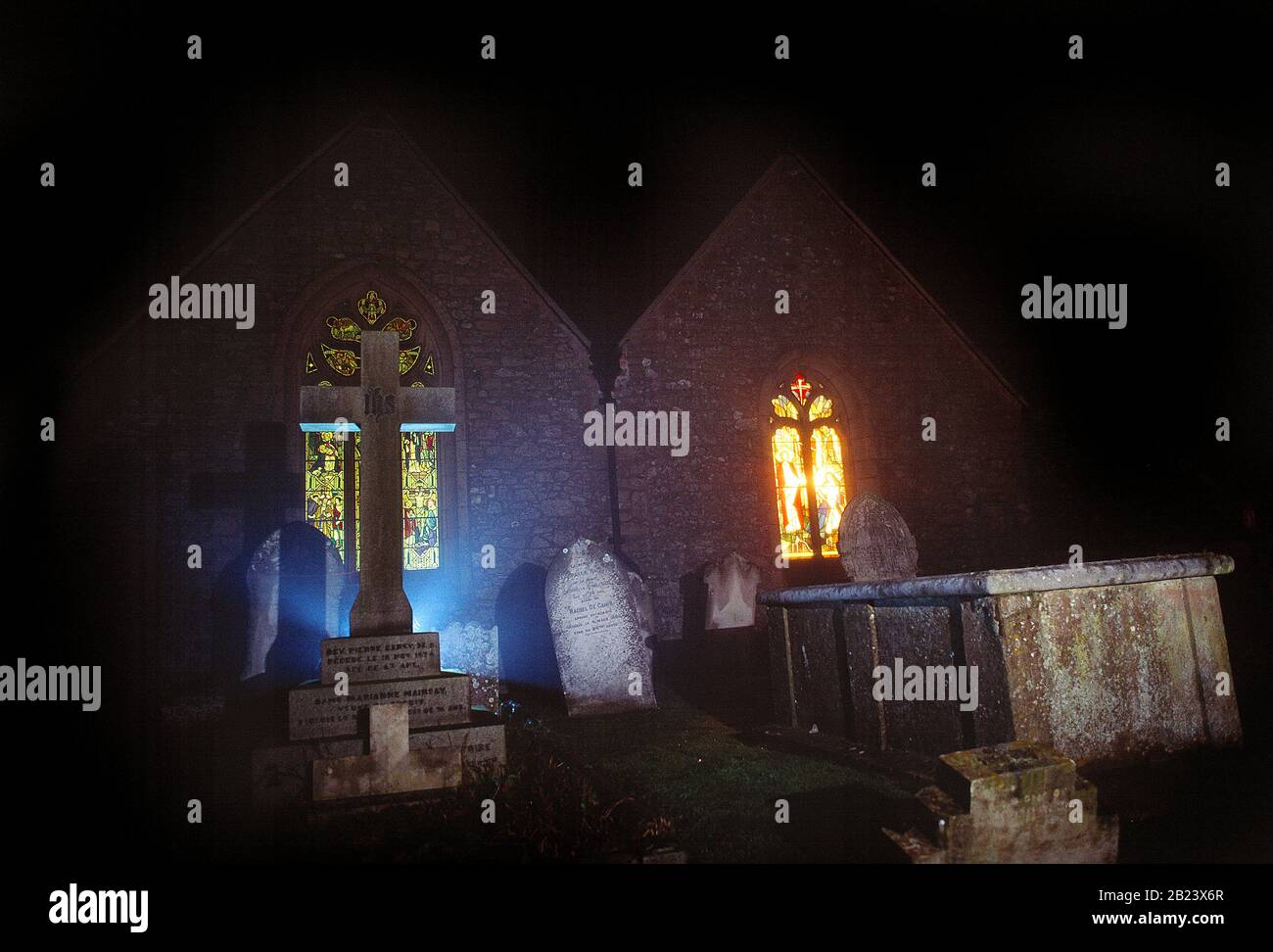 Church Graveyard Night High Resolution Stock Photography and Images - Alamy