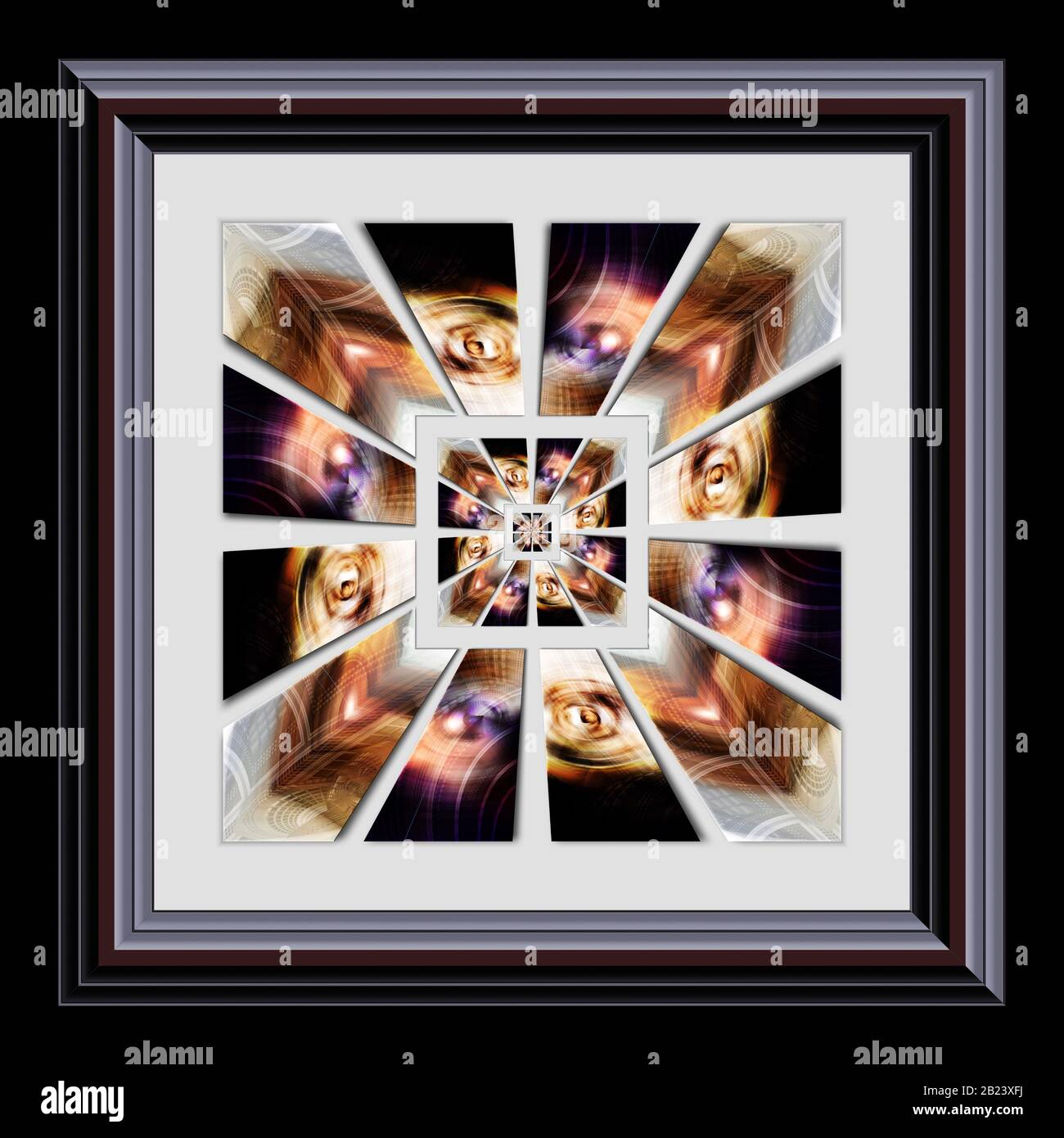 Mixed artworks creative background template Stock Photo - Alamy