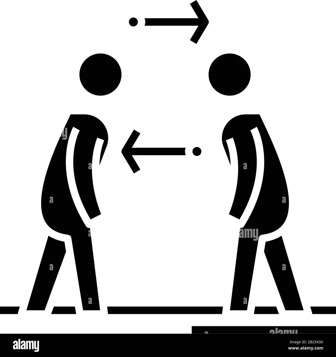 Finding information black icon, concept illustration, vector flat ...