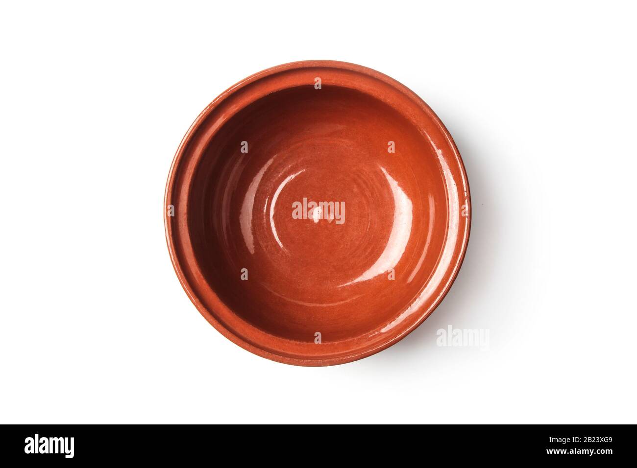 Clay cup. Top view Stock Photo - Alamy