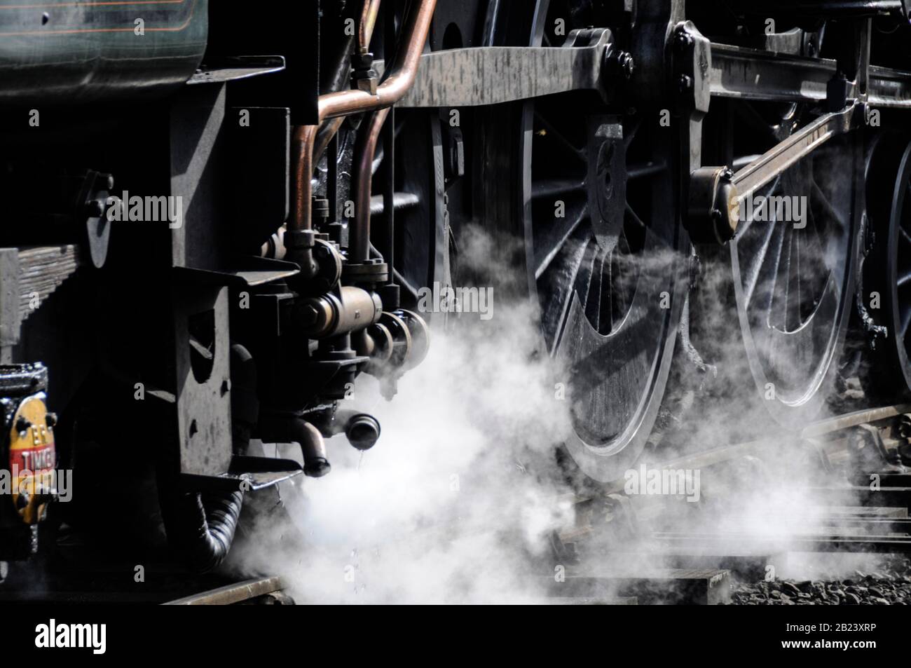 The steam locomotive, No: 75029 is ‘The Green Knight’ at Grosmont rail ...