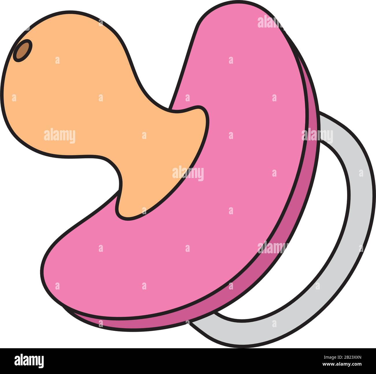 cute pacifier baby isolated icon Stock Vector Image & Art - Alamy
