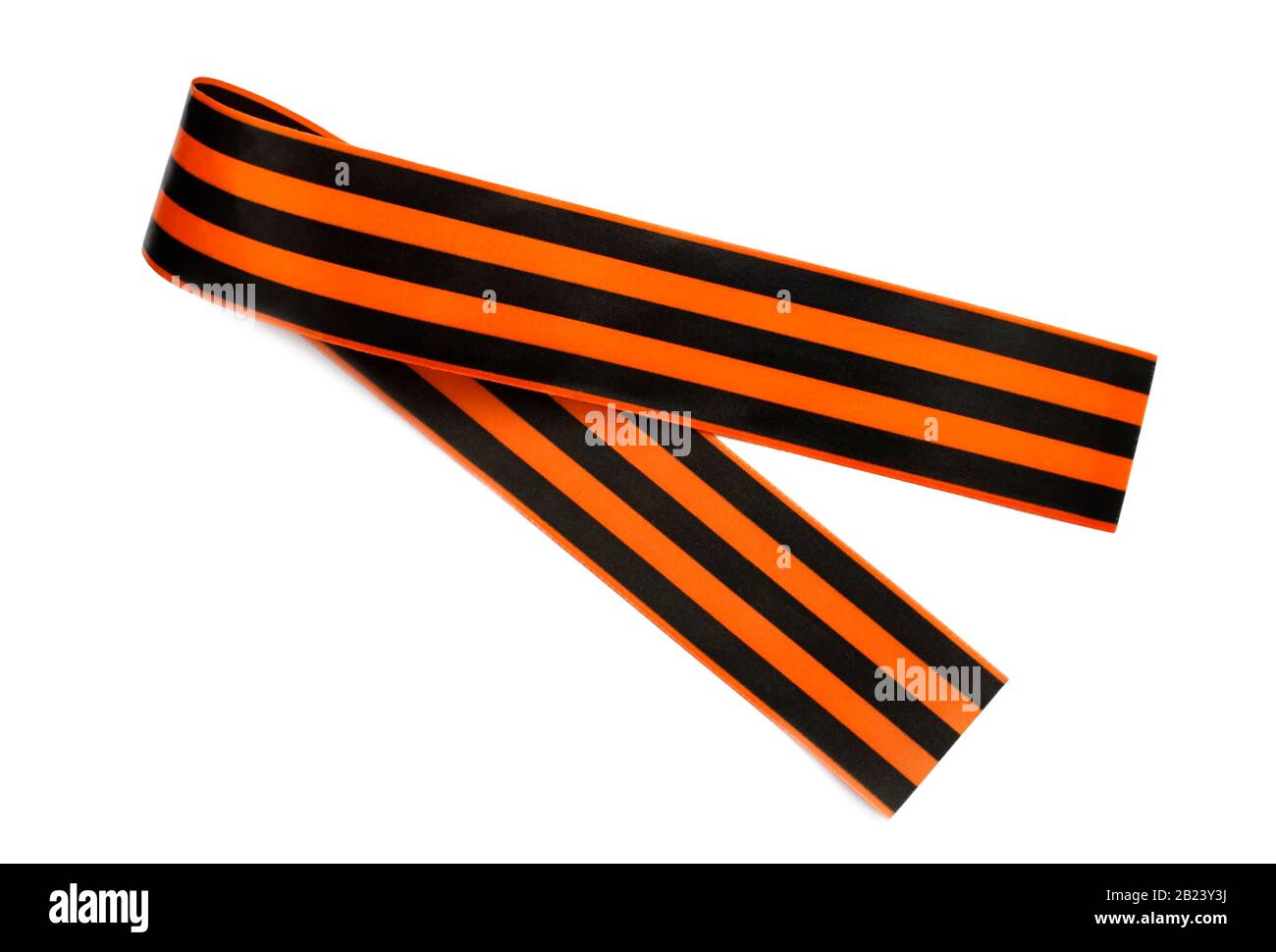 George Ribbon close up isolated on white background Stock Photo - Alamy