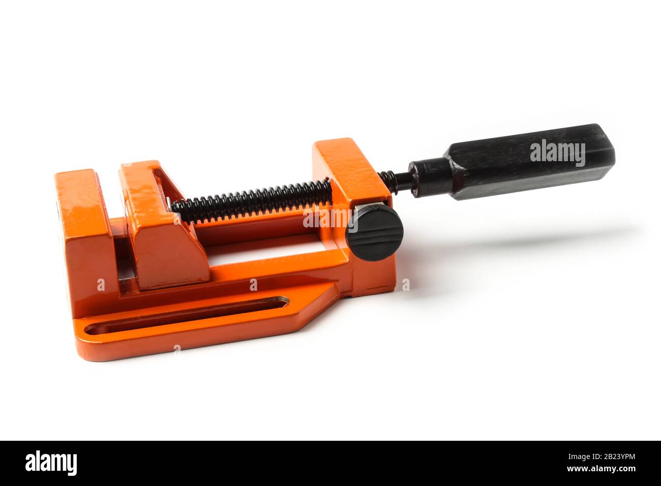Metal vise Isolated on white Stock Photo - Alamy