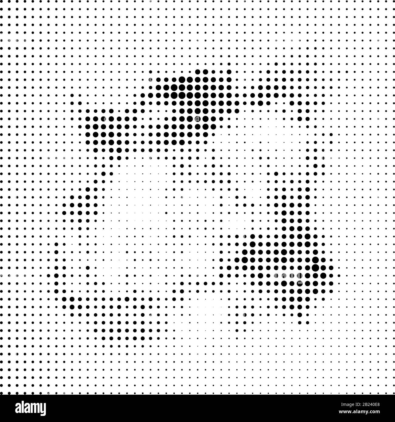 Halftone Pattern. Set of Dots. Dotted Texture on White Background ...