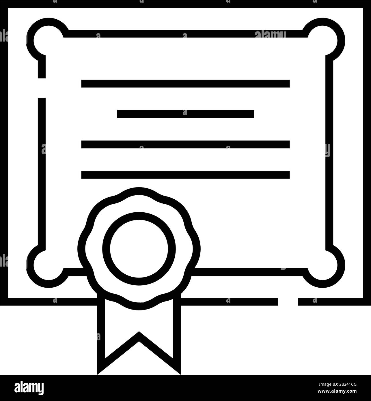 Patent line icon, concept sign, outline vector illustration, linear ...