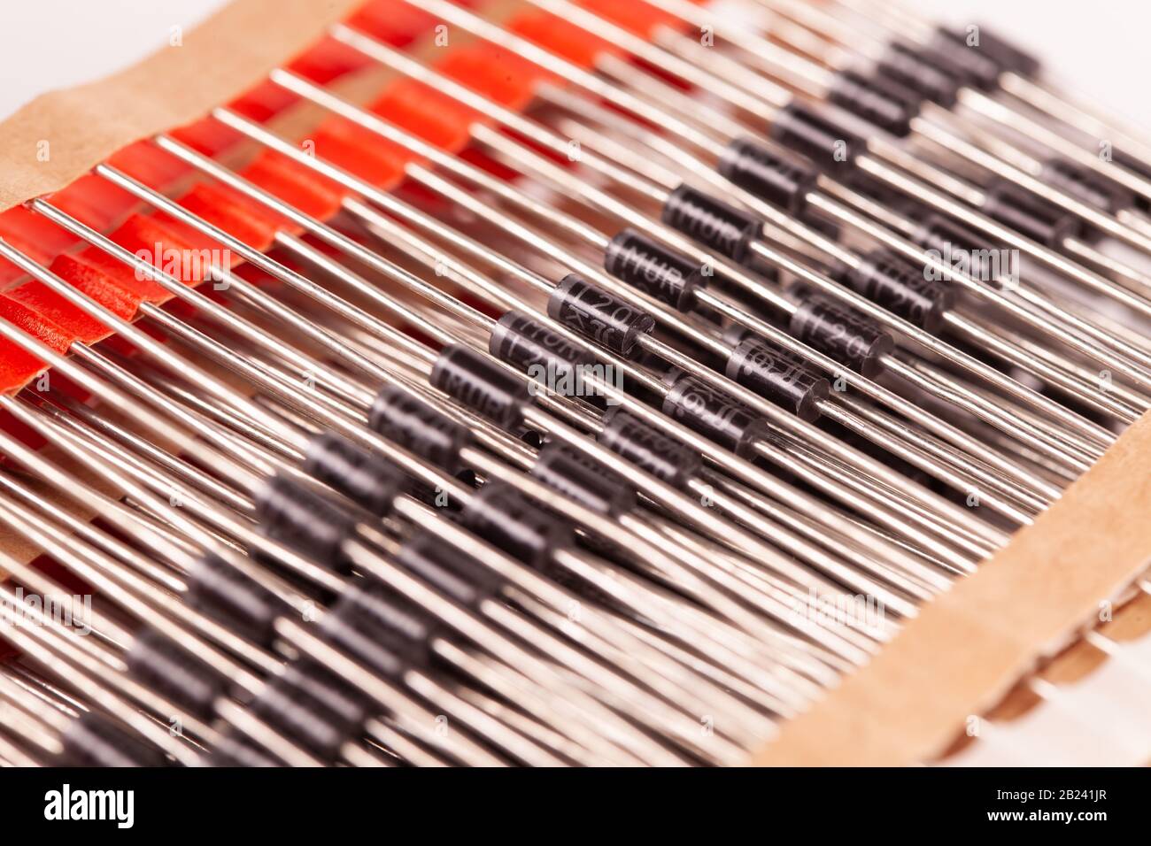 Metal rods with black iron small diodes in the production of large ...