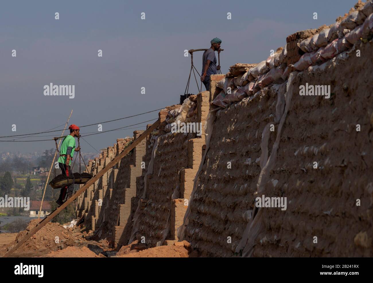Kathmandu valley brick factory hi-res stock photography and images - Alamy