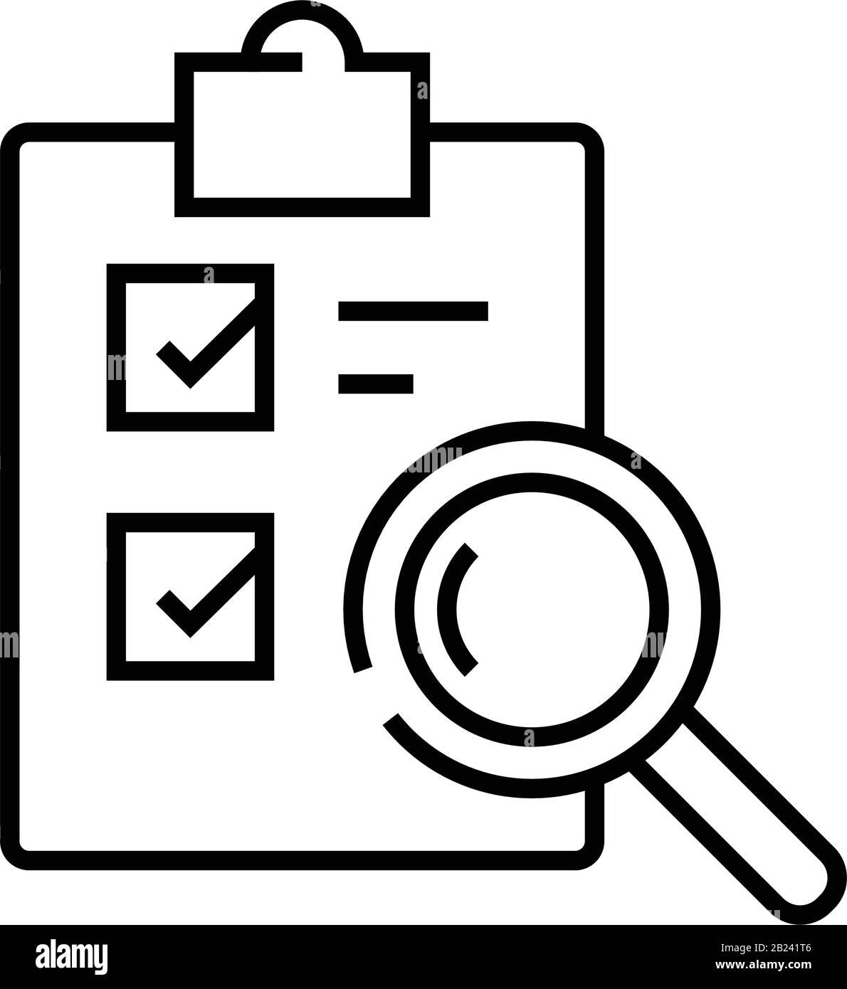 Productive work line icon, concept sign, outline vector illustration ...