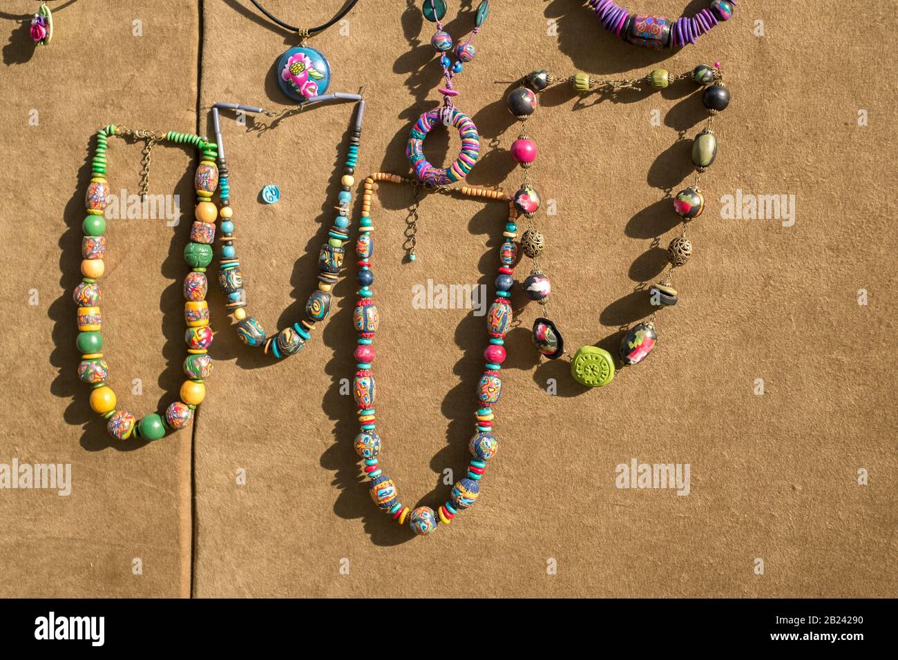 Sibiu city, Romania - February 29, 2020. People look at martisor at big ...