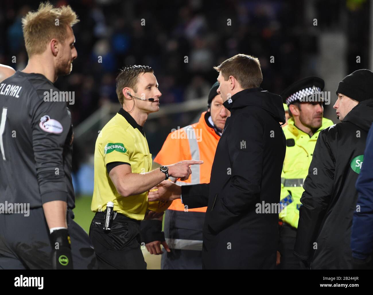 Tynecastle Park .Edinburgh.Scotland, UK. 29th Feb, 2020. William Hill ...