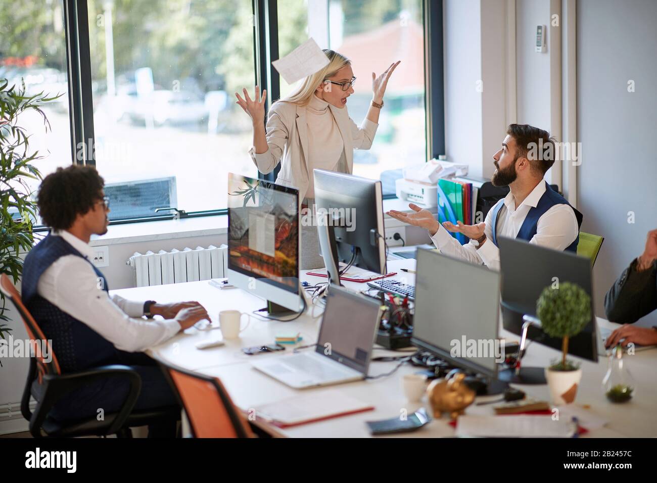 Group of angry people on hi-res stock photography and images - Alamy