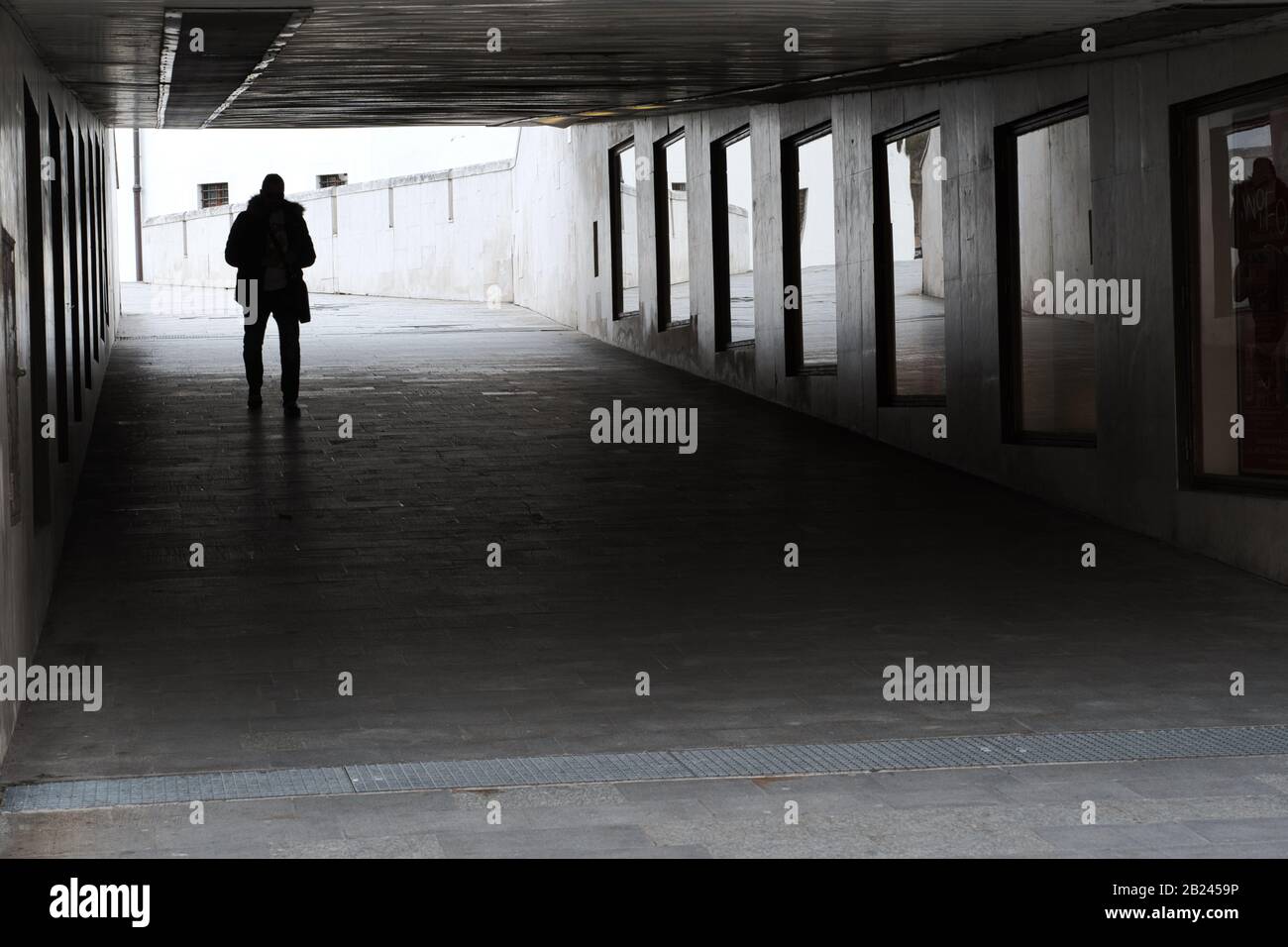 Light and reflection in the passage Stock Photo - Alamy