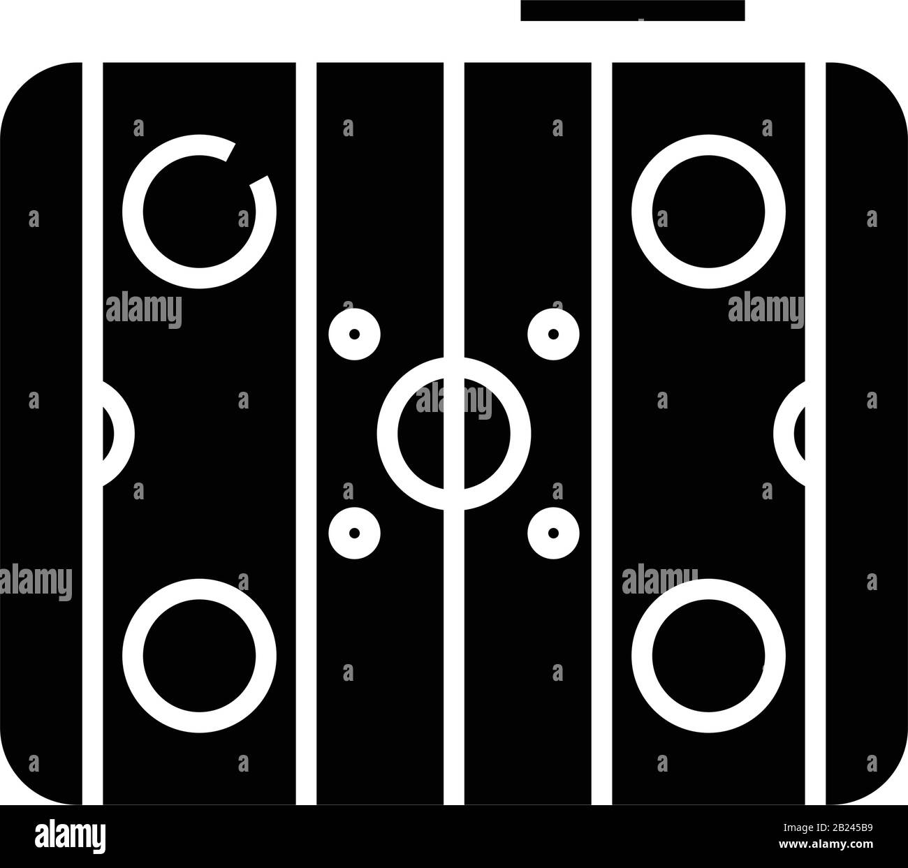 Game place black icon, concept illustration, vector flat symbol, glyph ...