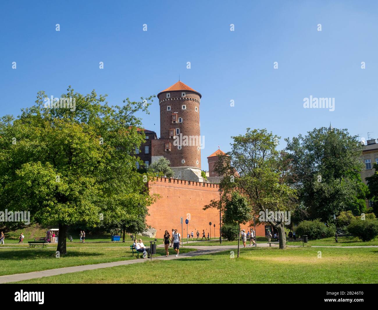 Baszta Sandomierska, Krakow Stock Photo - Alamy