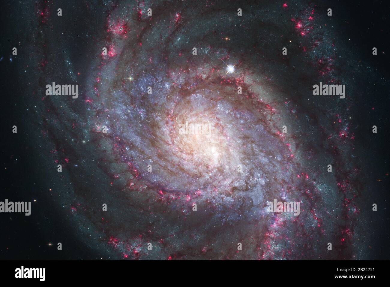 Galaxy in deep space. Beauty of universe. Elements furnished by NASA ...