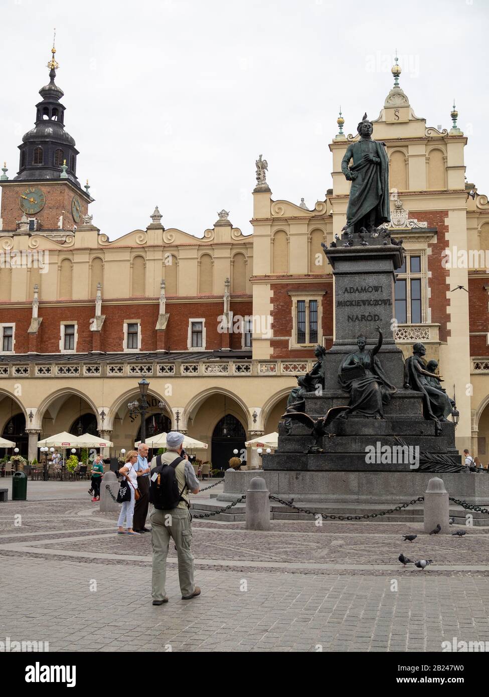 Adam Mickiewicz Monument in Krakow Central Square Stock Photo - Alamy