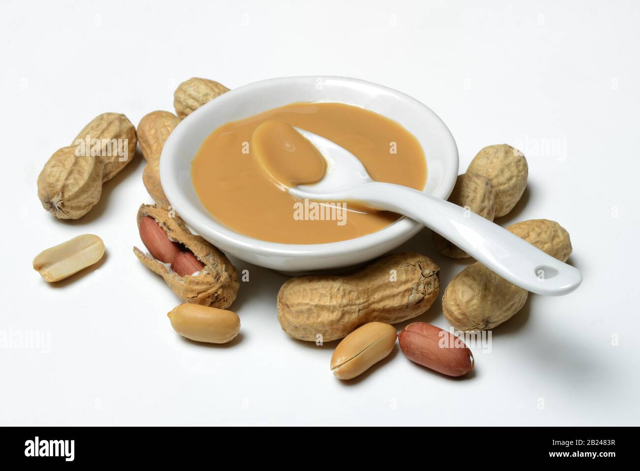 Peanut puree in shell and peanuts, Germany Stock Photo - Alamy