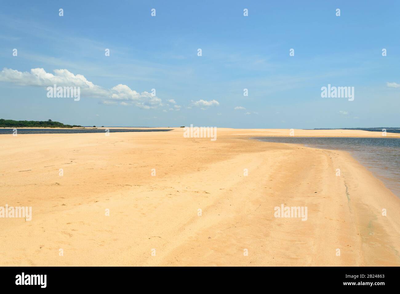 Interesting and particular river landscape in Brazil, in the state of ...