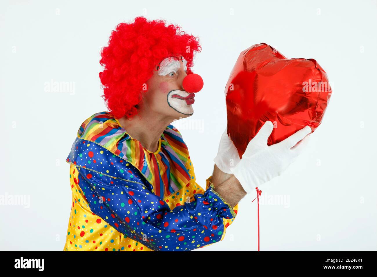 Clown kisses heart hi-res stock photography and images - Alamy