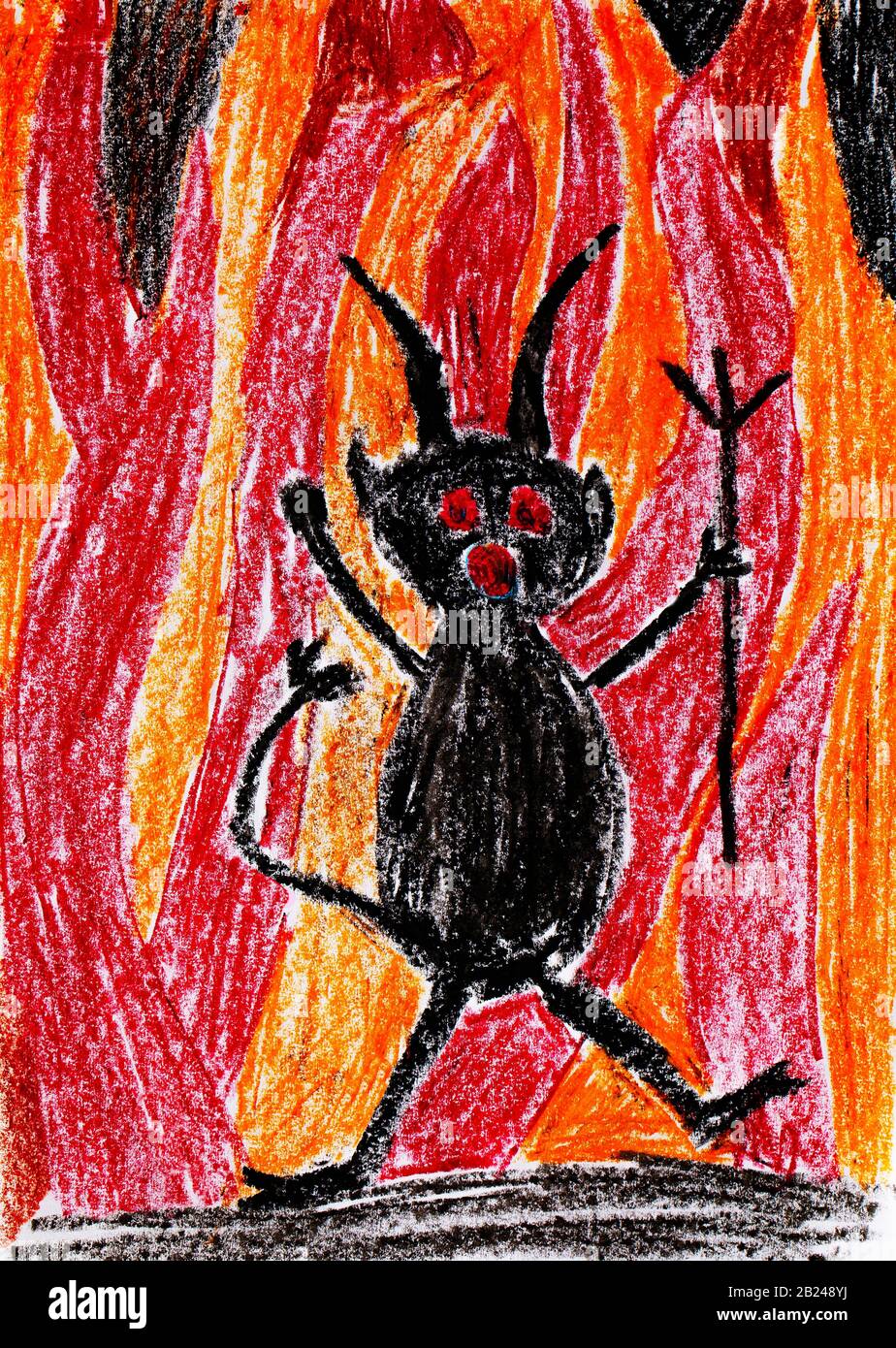 Devil drawing hi-res stock photography and images - Alamy