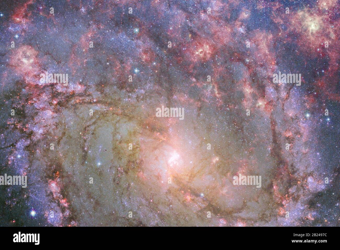 Galaxy thousands light years far away from Earth. Elements of this ...