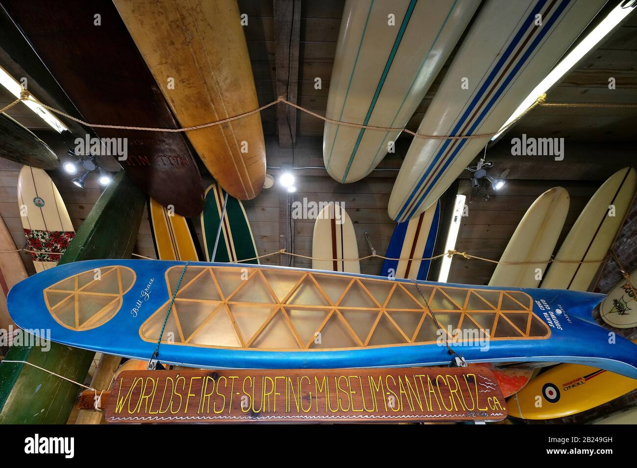 Historical surfboards in the world's first surf museum, Surfing Museum ...