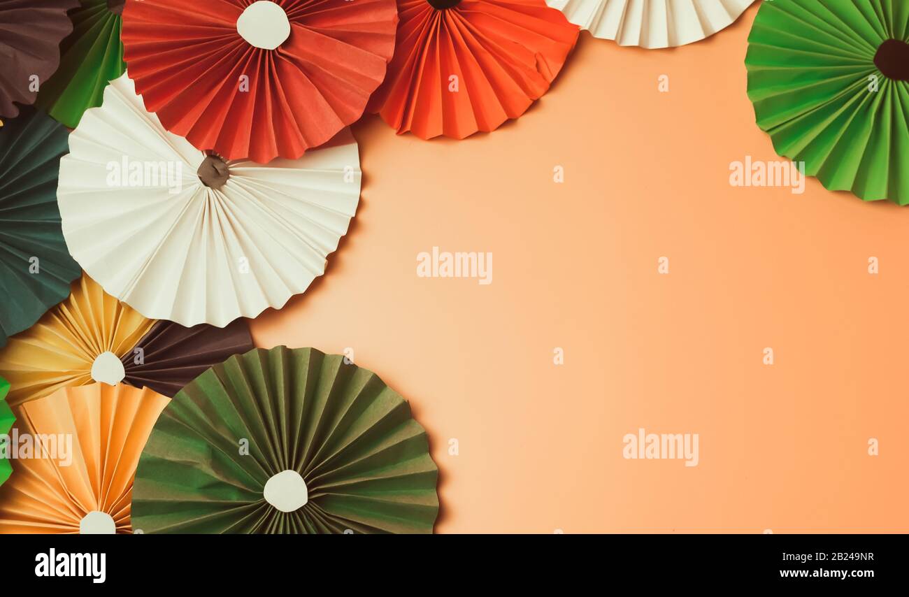 multicolored paper background. Origami in the Chinese style. Decor for ...