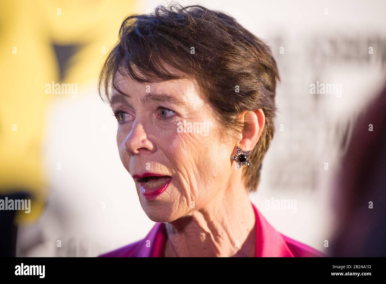Glasgow, UK. 29th Feb, 2020. Pictured; Celia Imrie World Premiere of ...