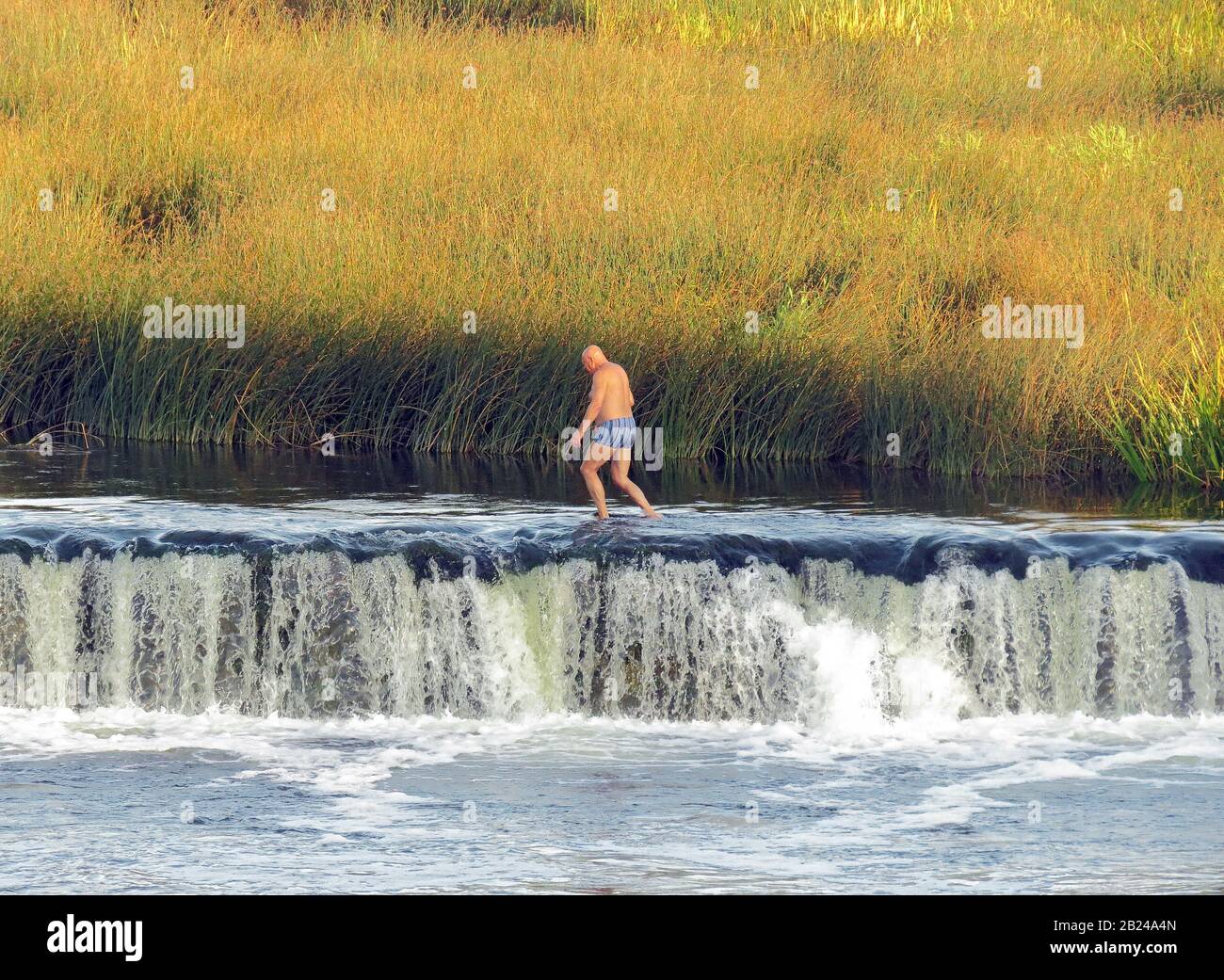 The Venta waterfall in Kuldiga, Latvia is the widest waterfall in ...