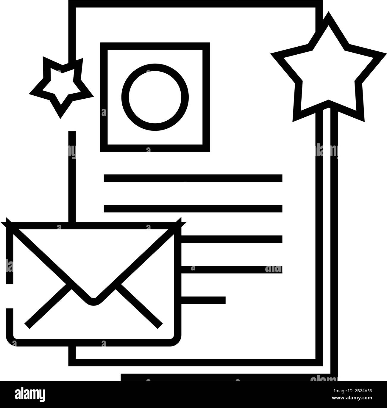 Report line icon, concept sign, outline vector illustration, linear ...