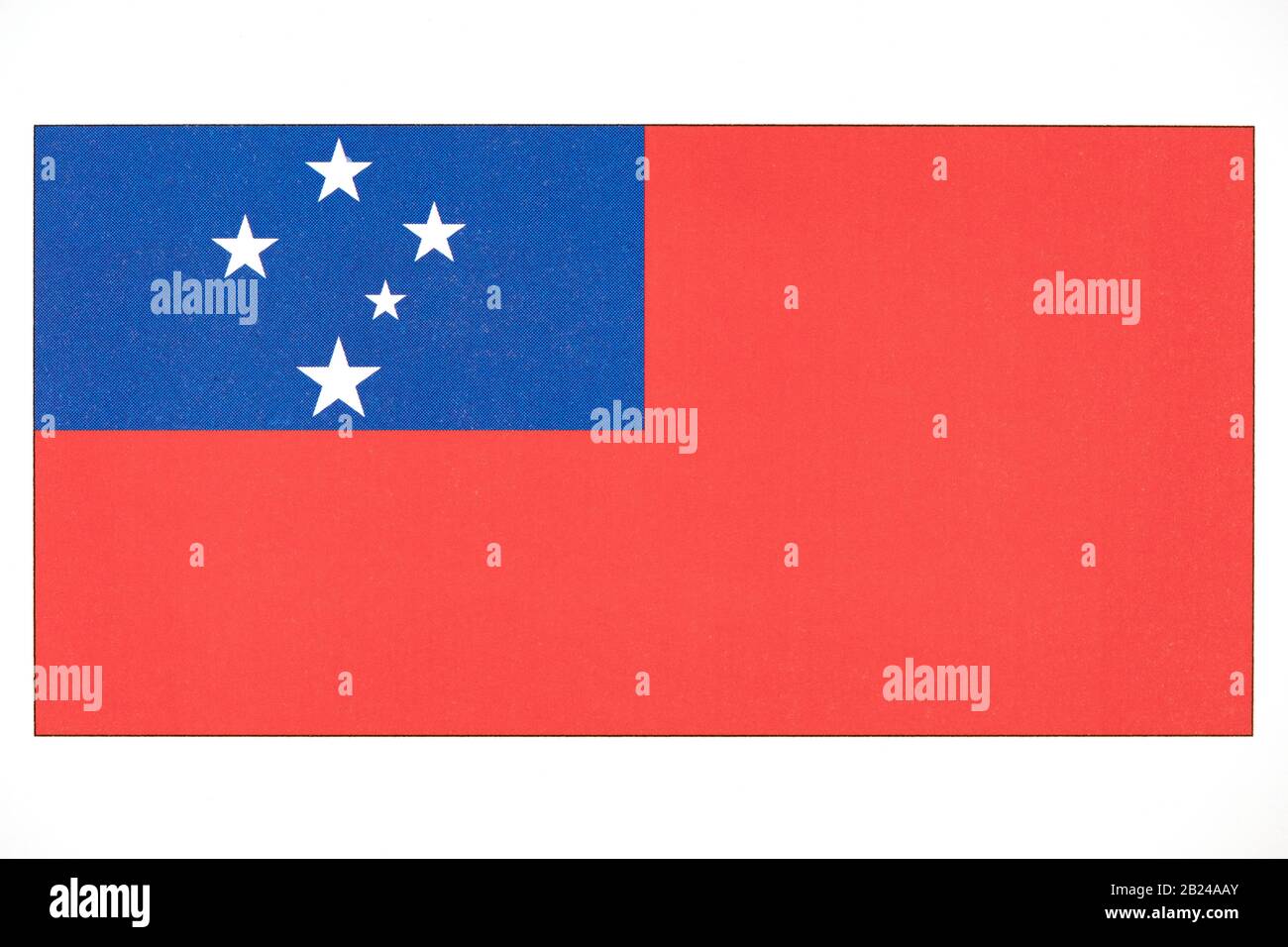 National flag of Samoa Stock Photo - Alamy