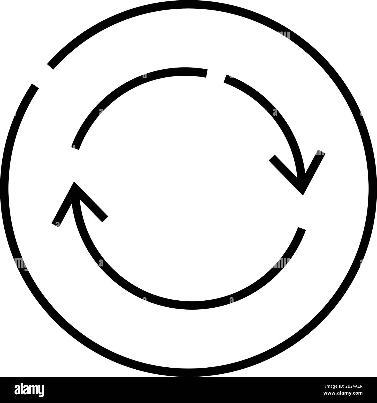 Reload line icon, concept sign, outline vector illustration, linear symbol Stock Vector Image ...