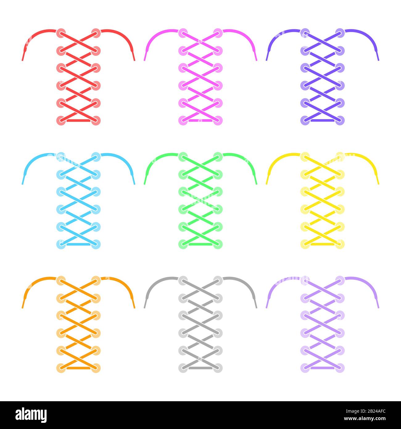 Shoelace knot Cut Out Stock Images & Pictures - Alamy