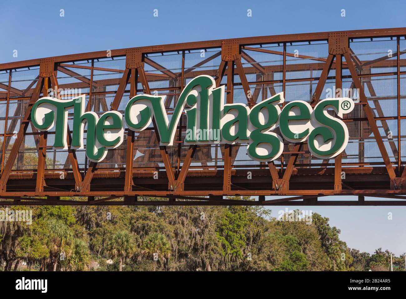 Golf Cart Bridge within the Villages, Florida USA Stock Photo - Alamy