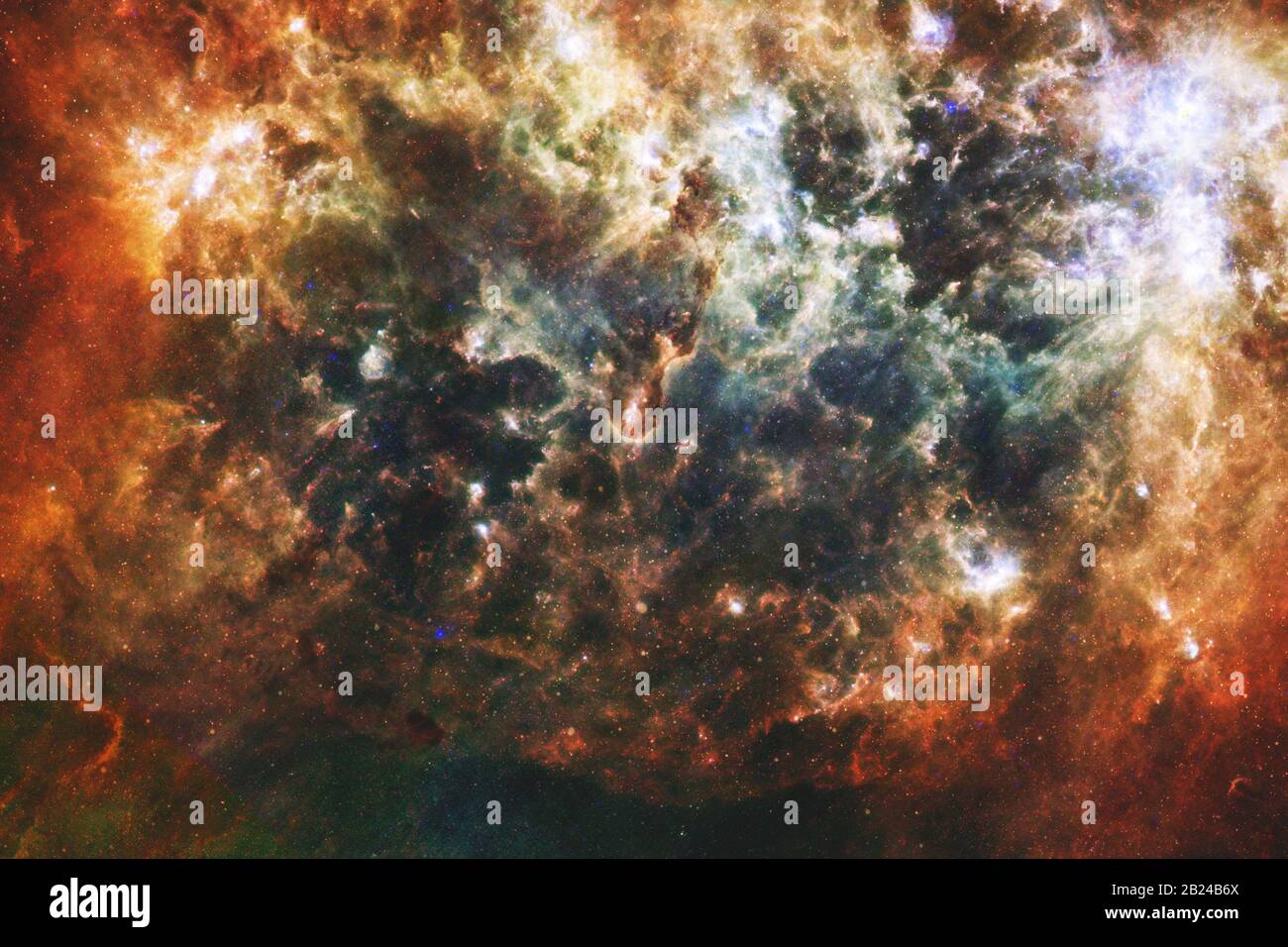 Infinite space with nebulae and stars. Elements of this image furnished ...