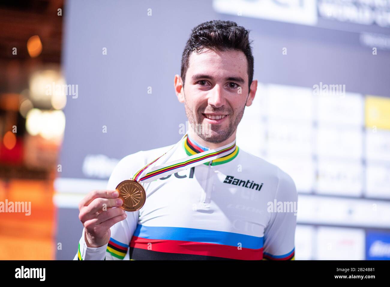 Berlin, Germany. 29th Feb, 2020. Cycling/track: Omnium, men, award ...