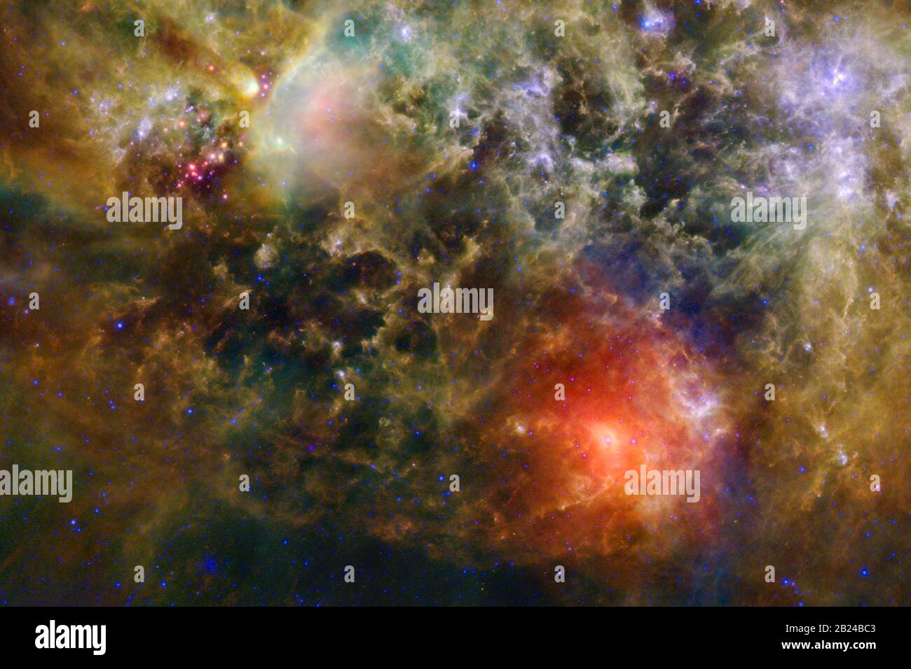 Cluster of stars in deep space. Milky way galaxy. Elements of this ...