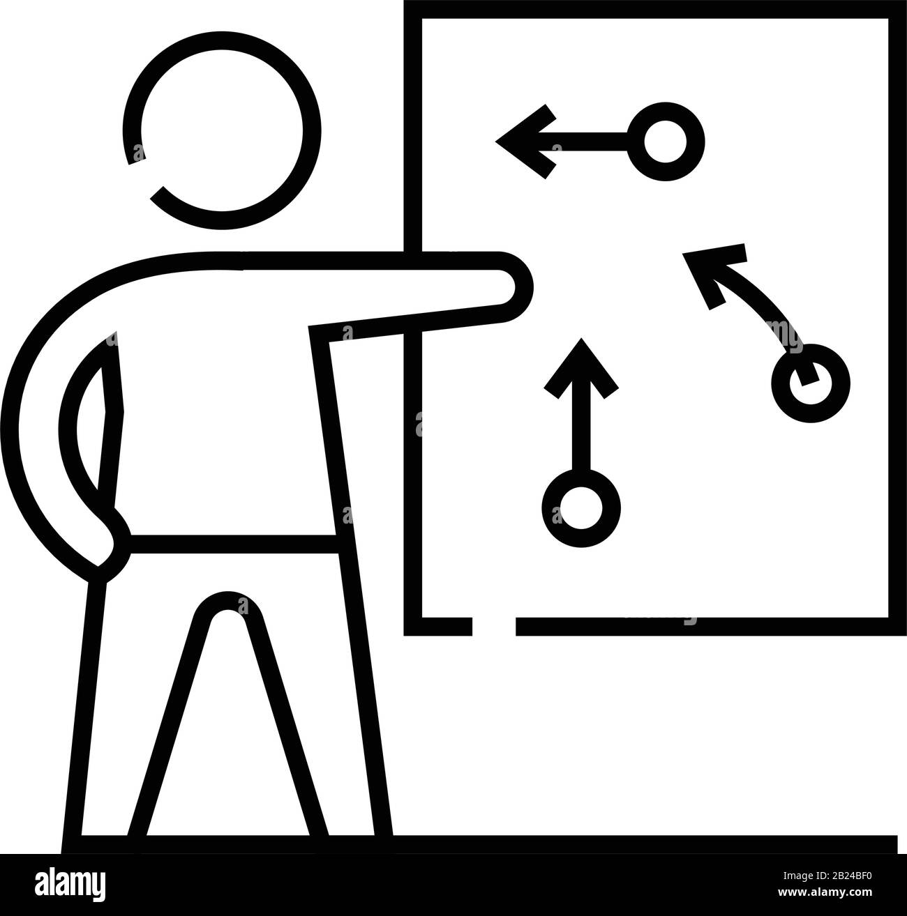 Block Diagram Line Icon Path Scheme Sign Algorithm Symbol Gradient Design Elements Linear