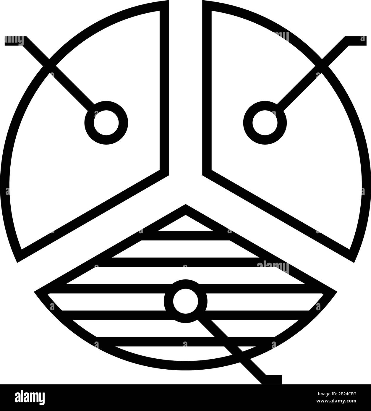 Proportion line icon, concept sign, outline vector illustration, linear ...