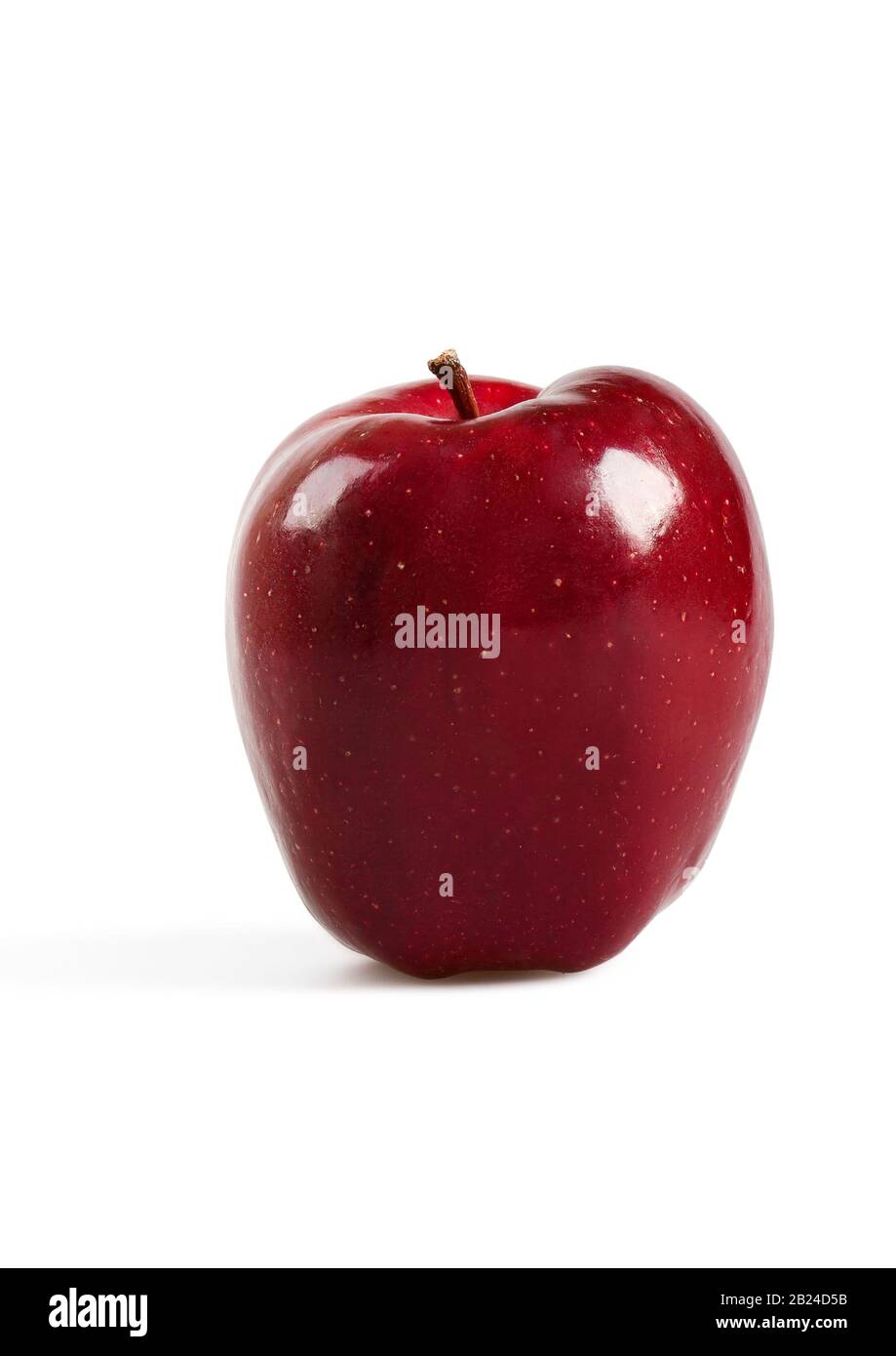 red apple isolation on a white background Stock Photo - Alamy
