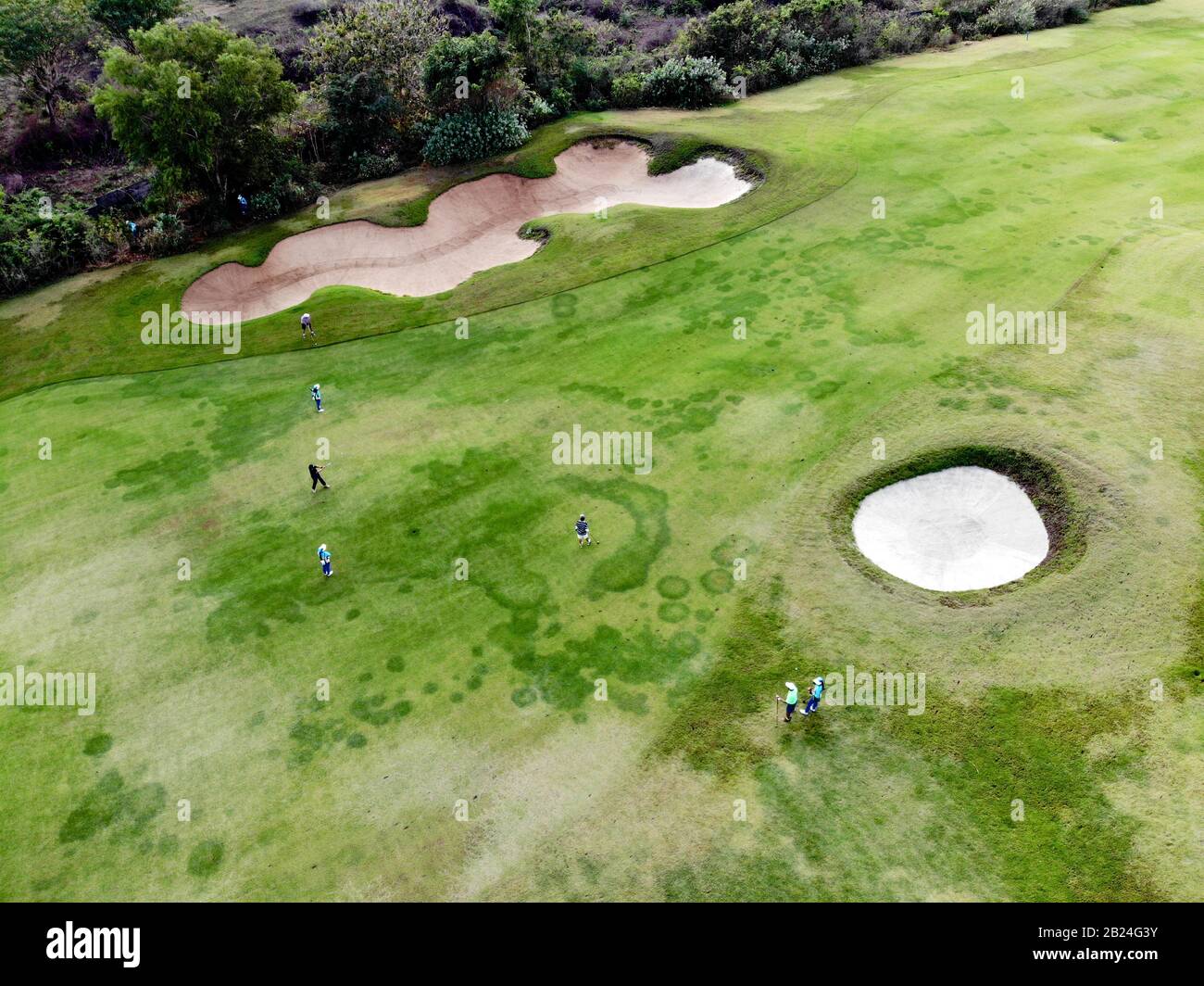 Golf hole above hi-res stock photography and images - Alamy