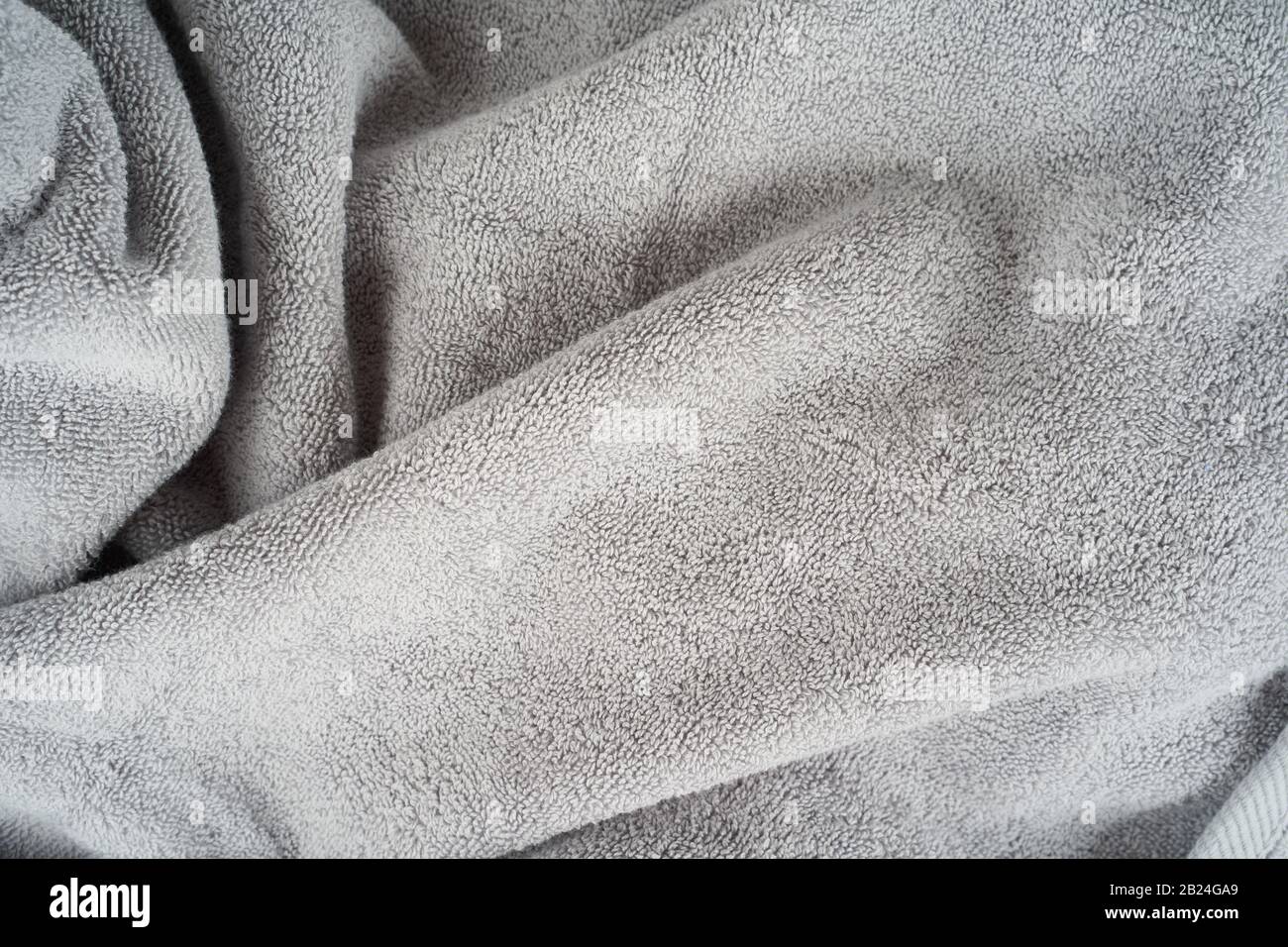 Gray terry towel as a usefull background Stock Photo - Alamy