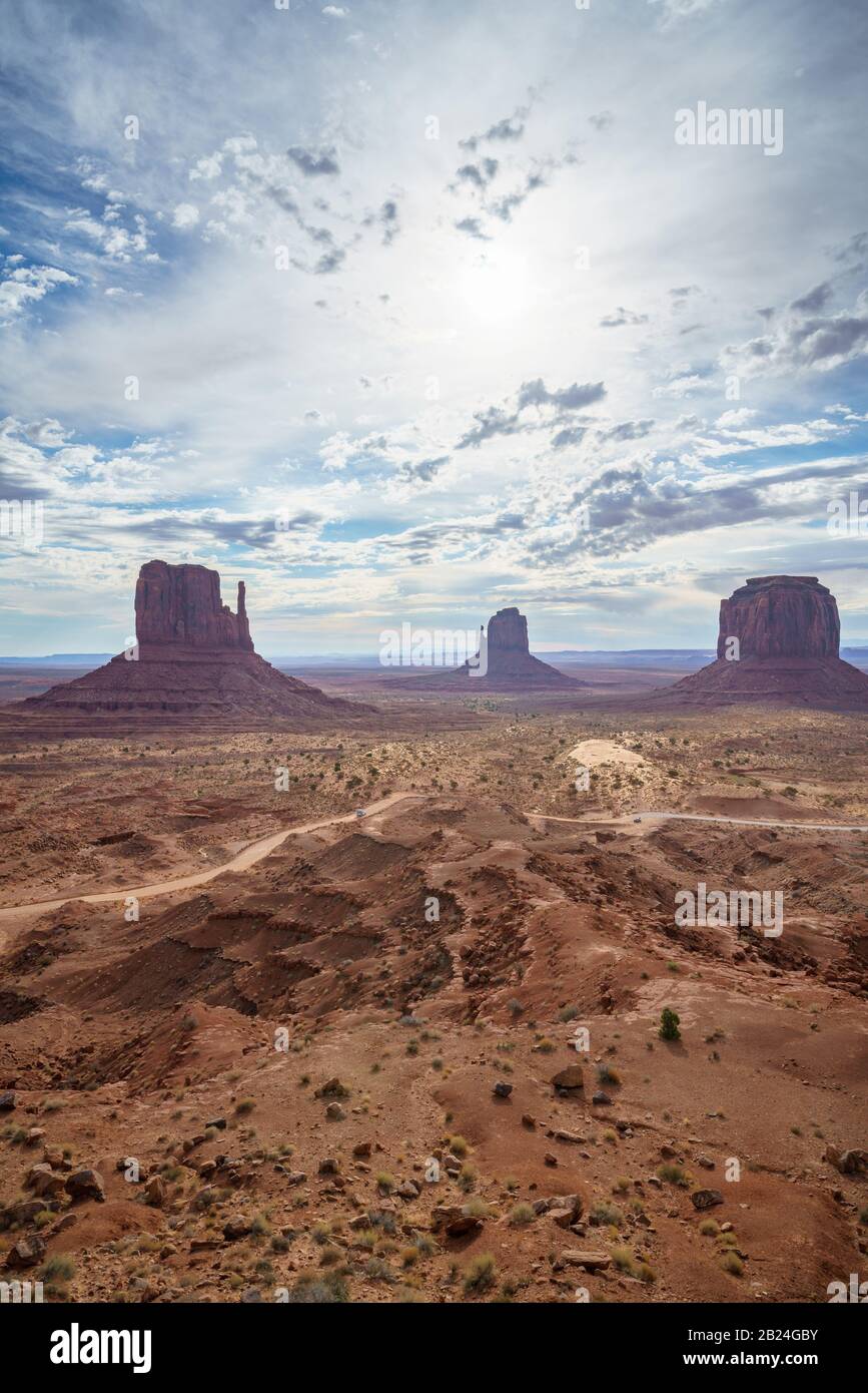 the scenic drive in the monument valley in the usa Stock Photo - Alamy
