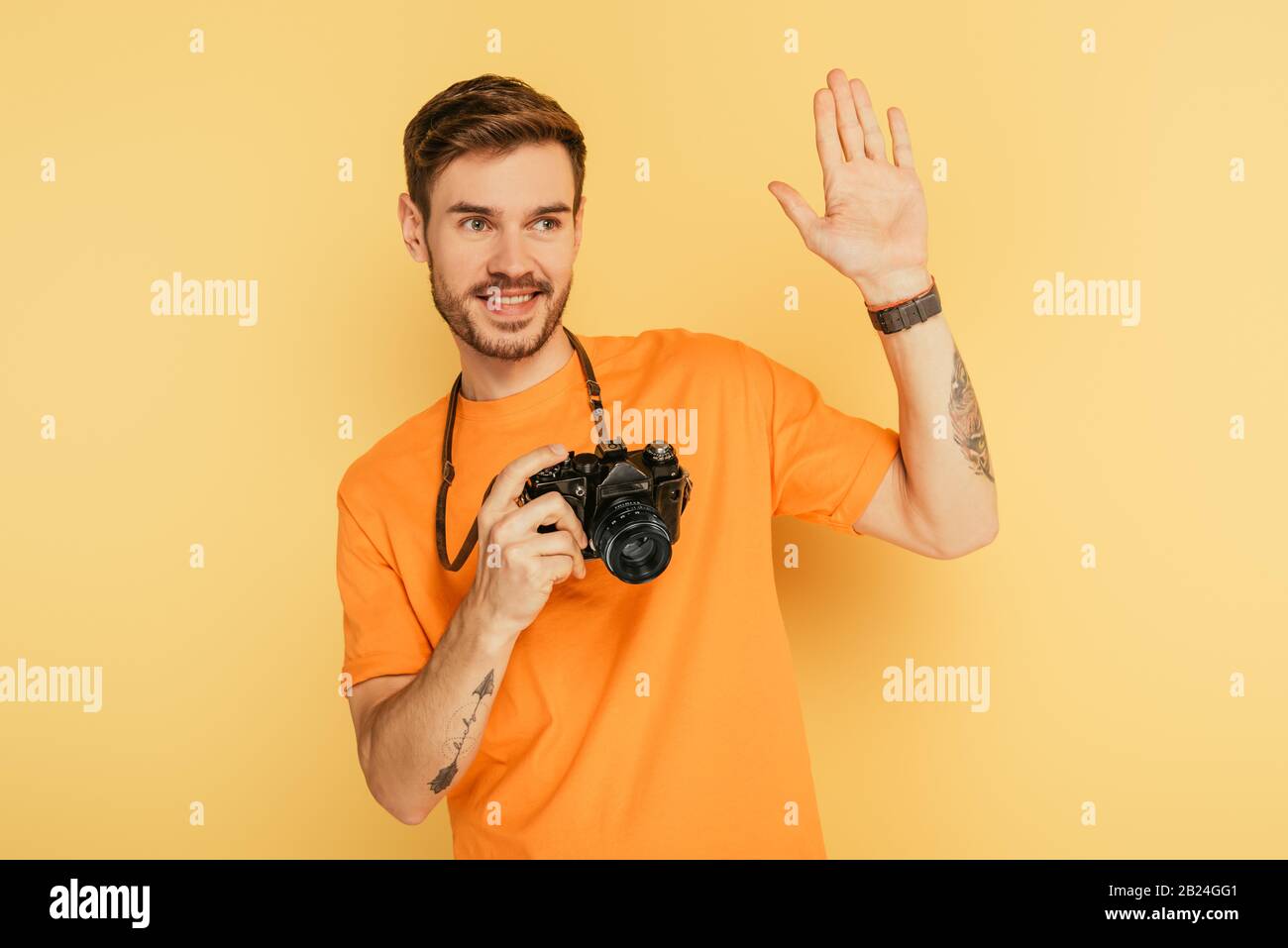 Cheerful photographer hi-res stock photography and images - Alamy