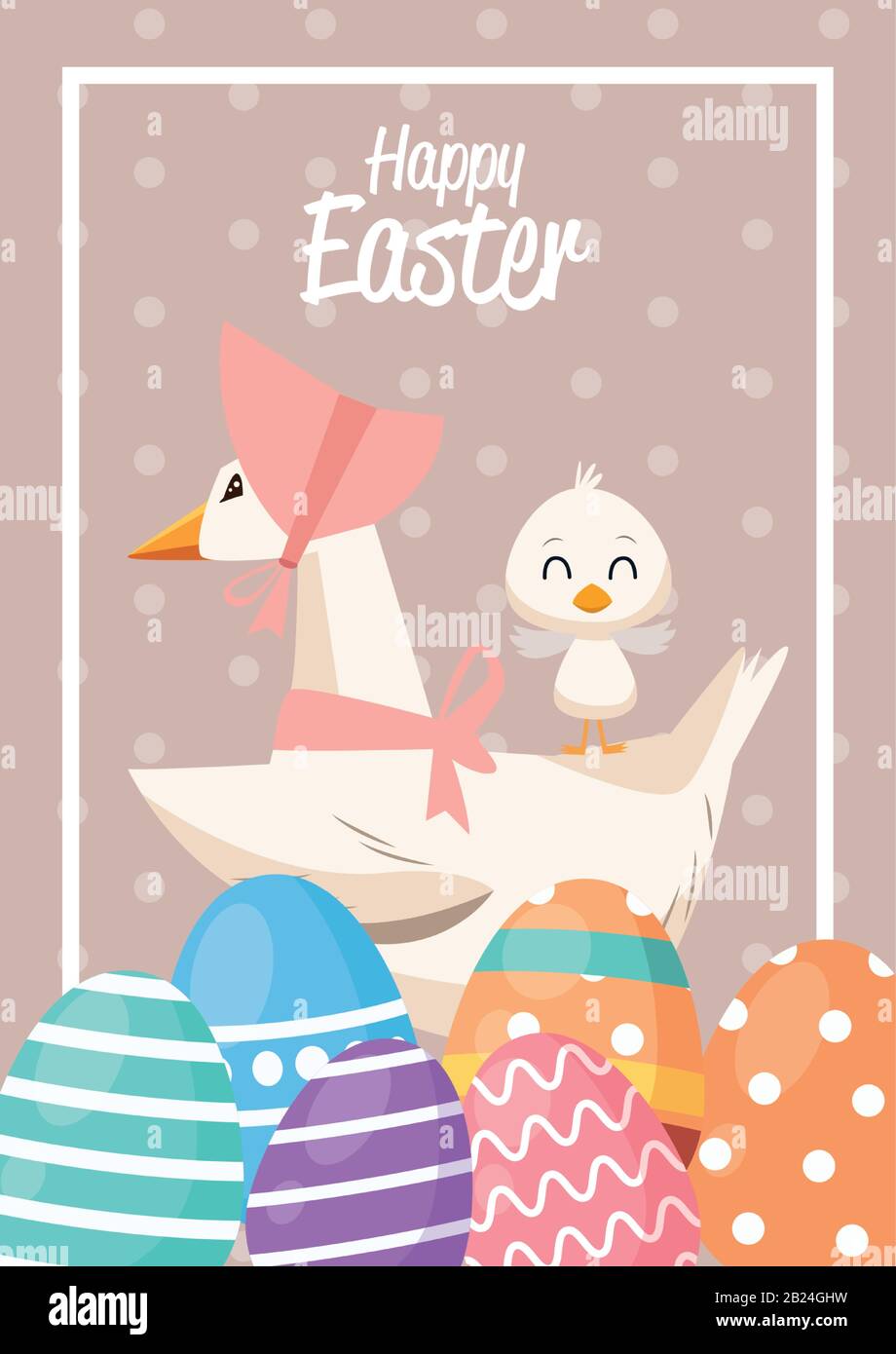Easter ducks Stock Vector Images - Alamy
