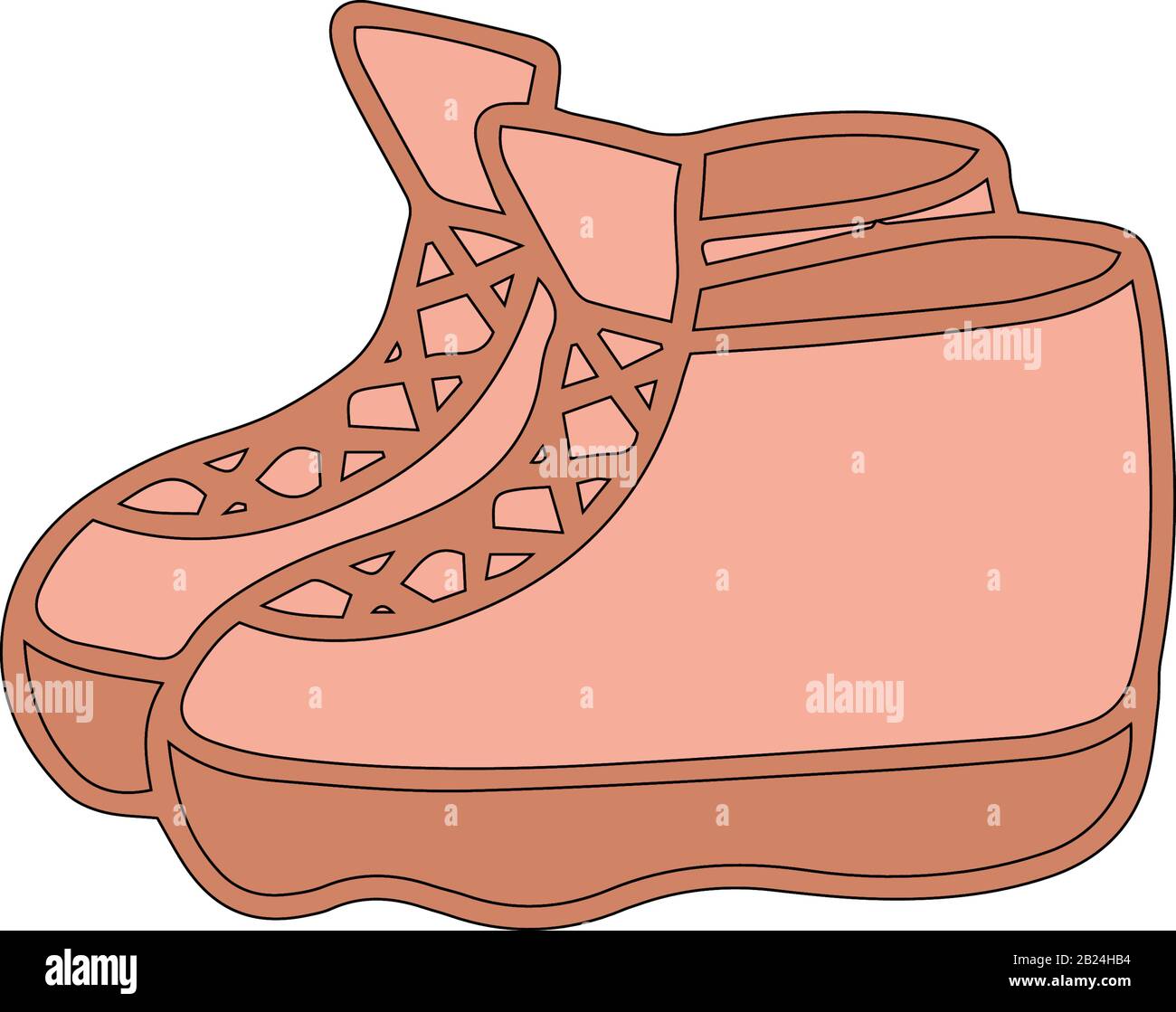 Hiking Boots Cartoon